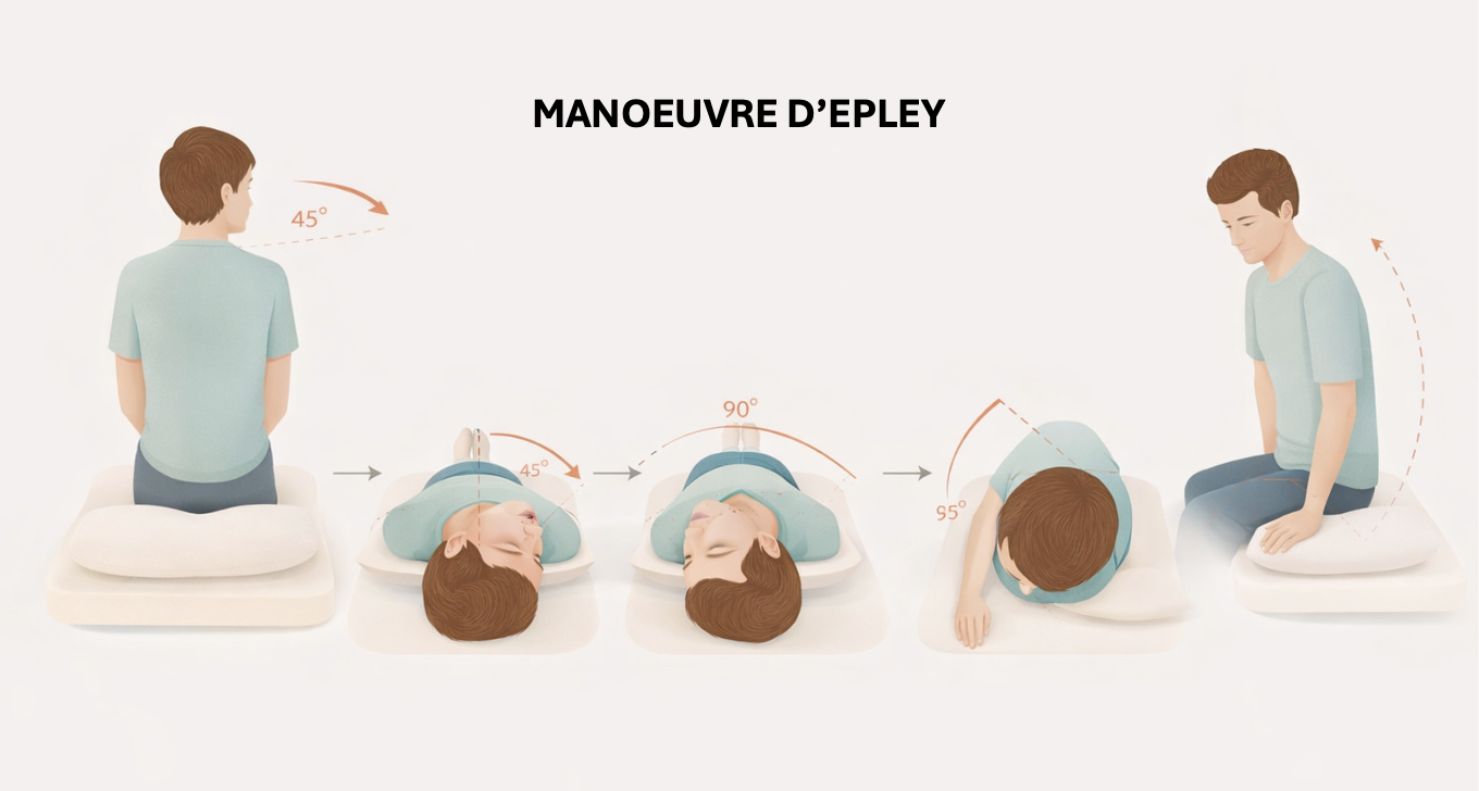 Manoeuvre d'Epley expliquée: un traitement efficace pour le vertige ...